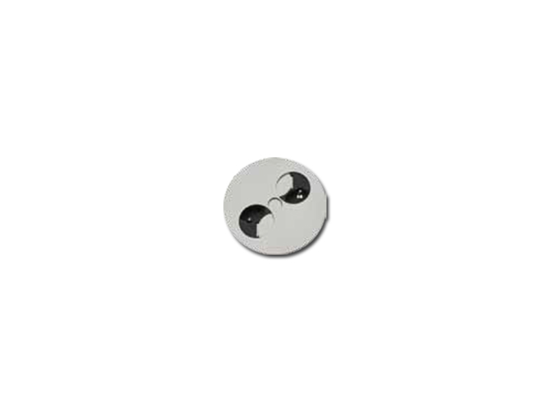 Bachmann 931.000 Twist 2S 2 x Steckdose Edelstahl