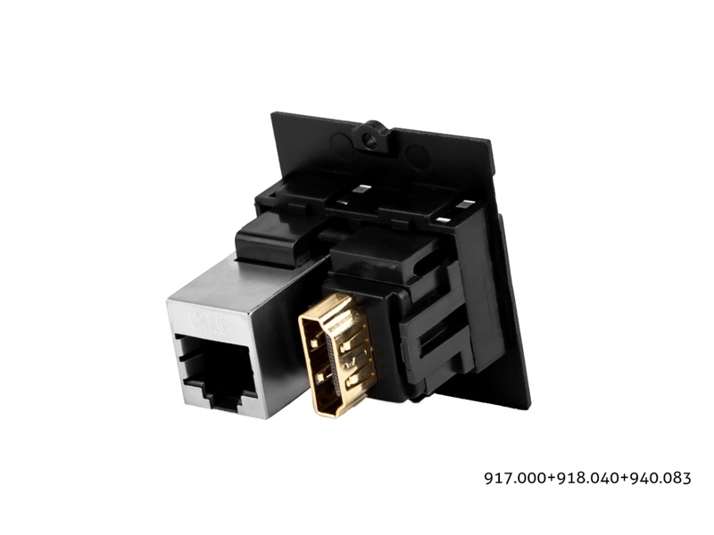 HDMI Keystone mit Bachmann 918.040 Custom Modul