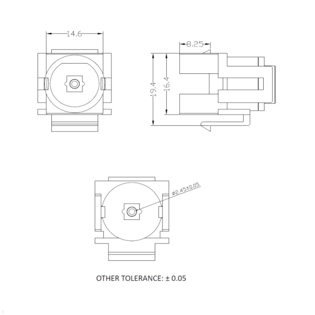 Keystone Modul Toslink Lichtleiter Audio, Bachmann 918.045