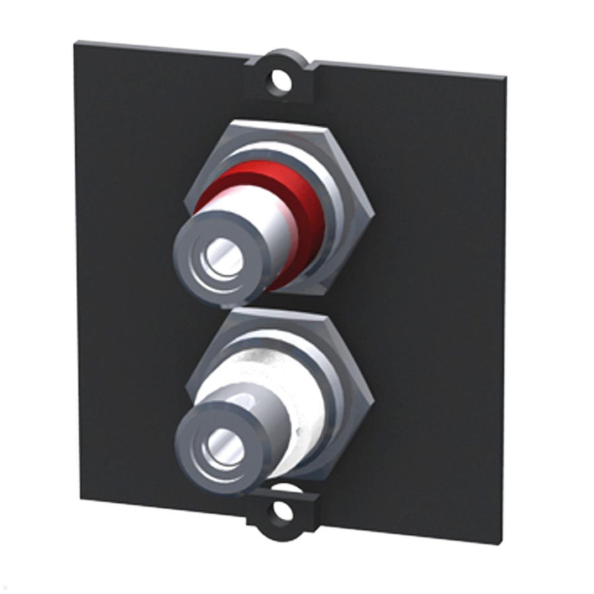 Custom Modul Cinch Stereo Audio rot weiß Bachmann (917.022)