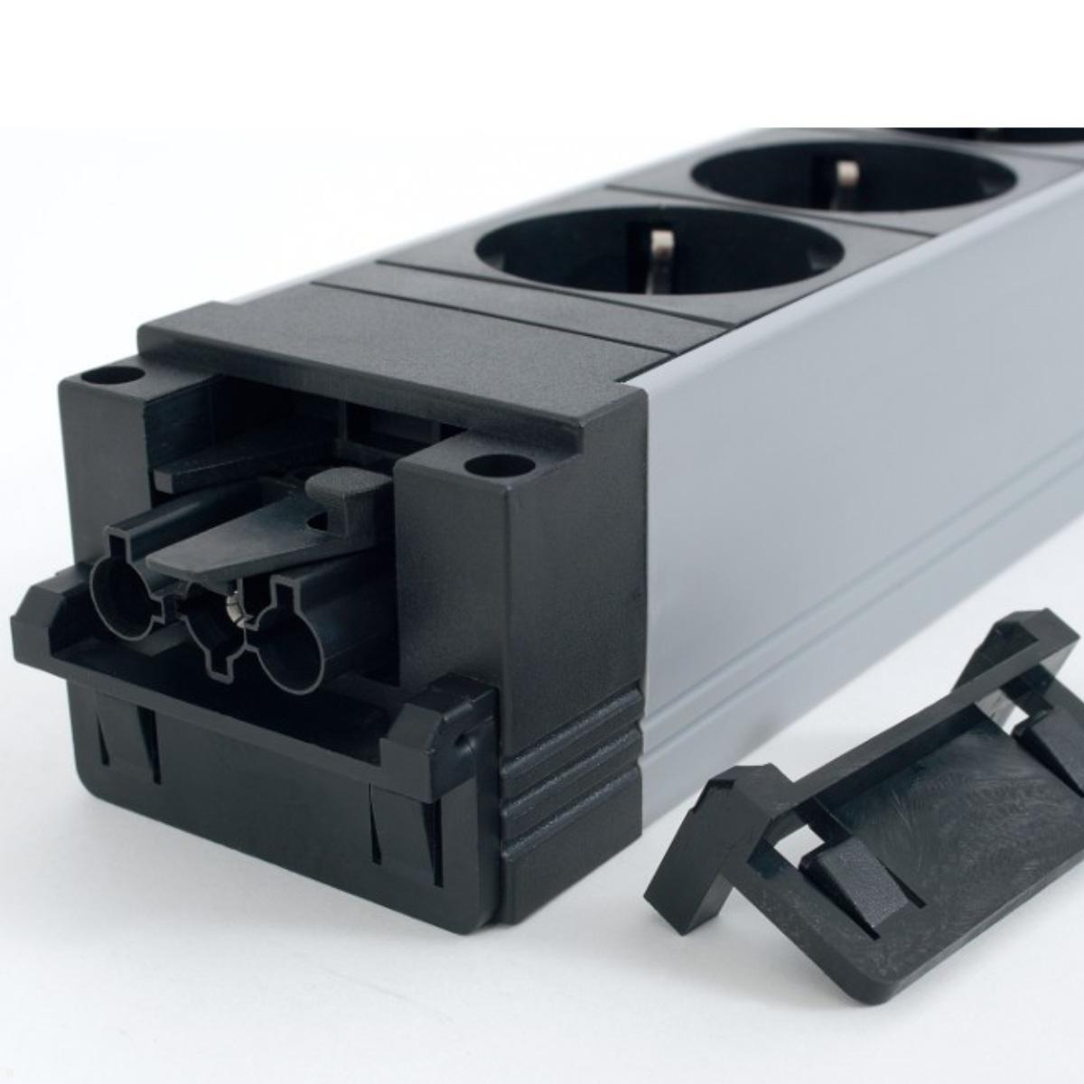 Steckdosenleiste FI Schalter, Bachmann STEP ALU 906.18812