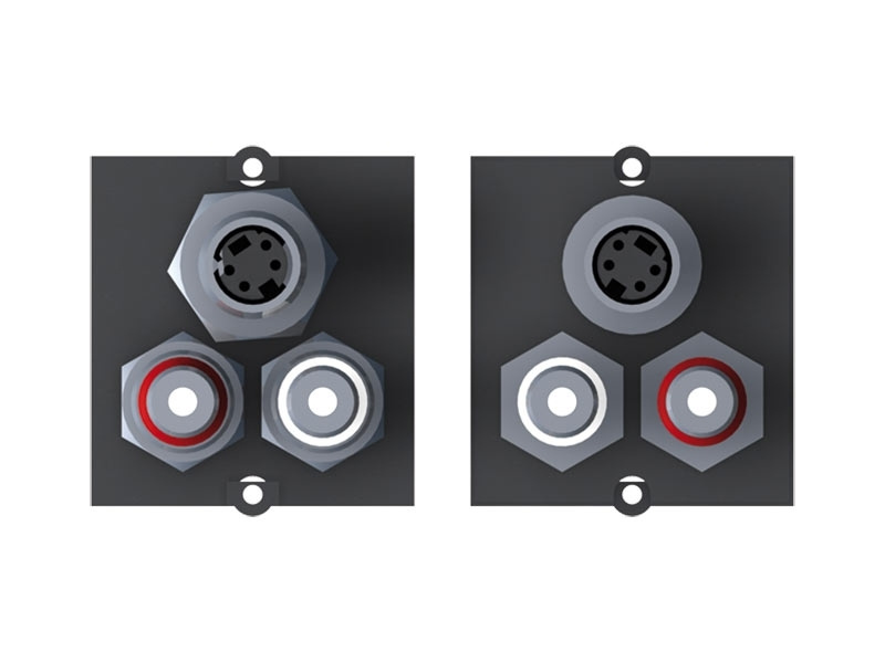 Bachmann Custom Modul 1x S-Video + 2x Cinch Audio Stereo 917.028