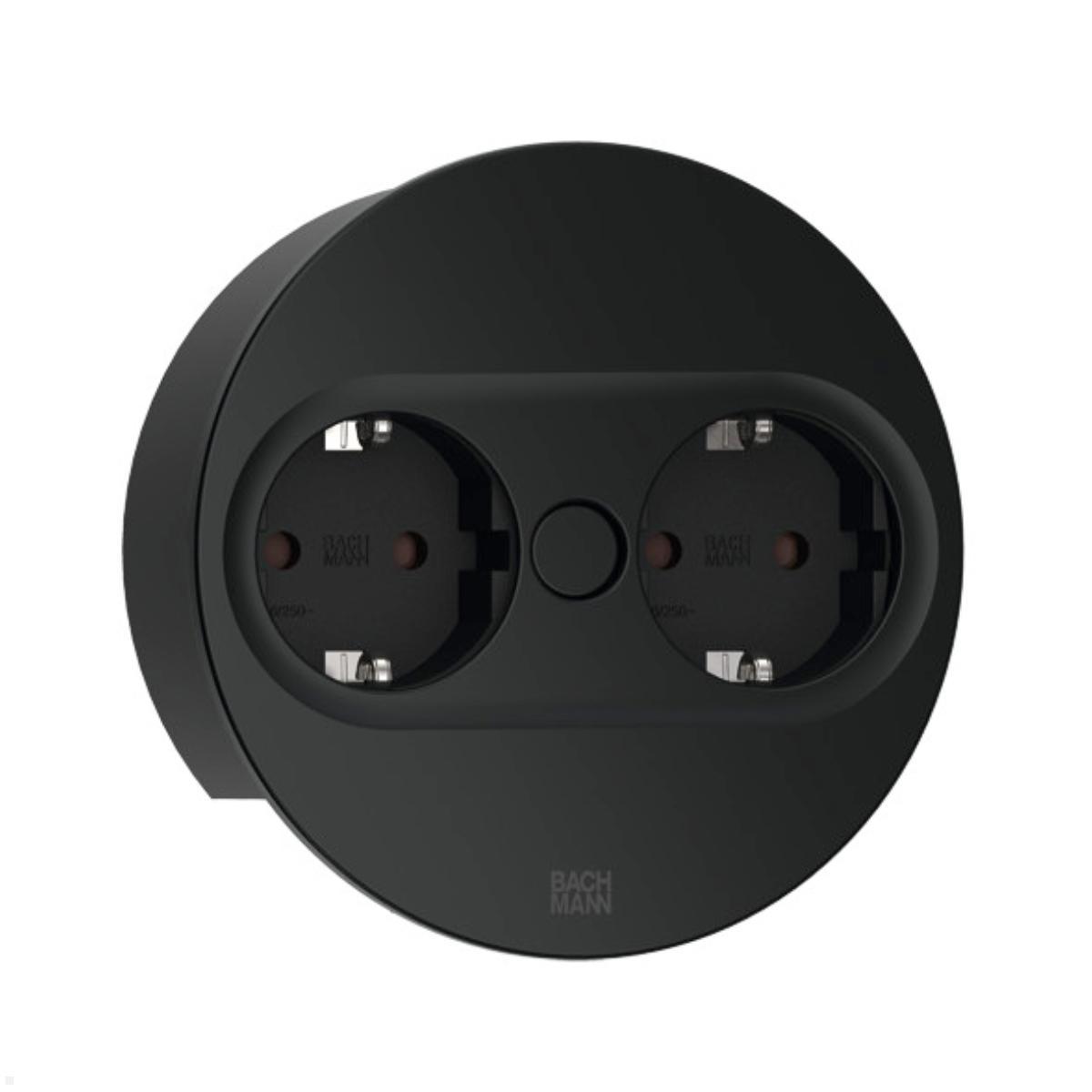 Einbausteckdose 2x Steckdosen Bachmann TWIST 2 (946.100)