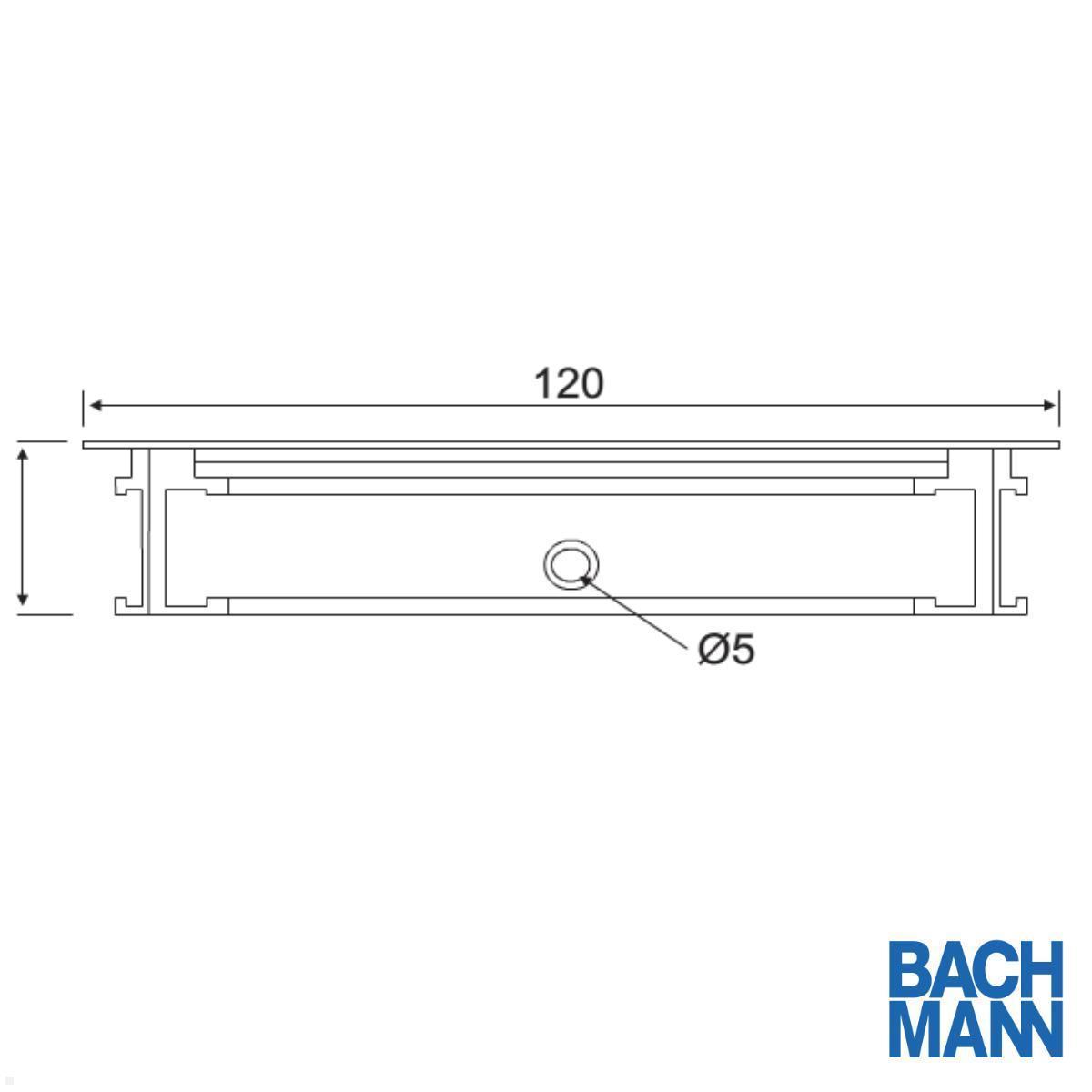Bachmann LOOP SQUARE Einbaurahmen silbergrau 930.320
