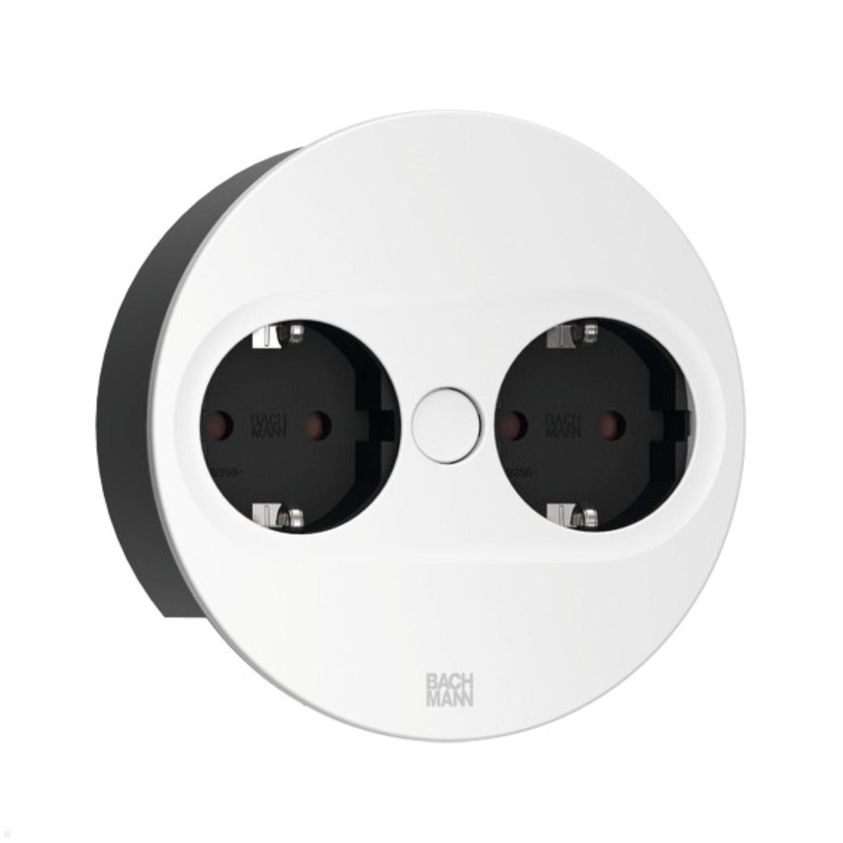 Einbausteckdose 2x Steckdosen Bachmann TWIST 2 (946.200)