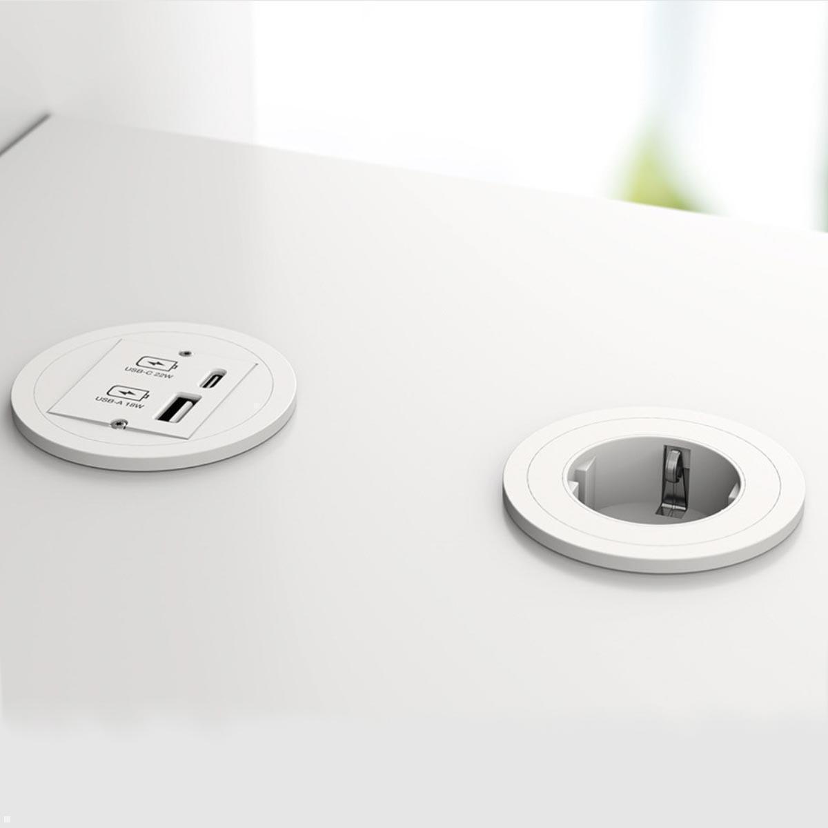 FR Einbausteckdose mit 2m Kabel - Bachmann PIX 926.303