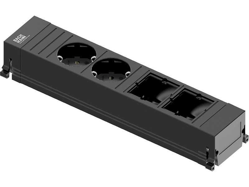 Bachmann Power Frame 4-fach Steckdose Custom Modul 916.0601
